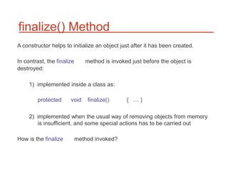 Class Object Method Constructors In Java Ppt