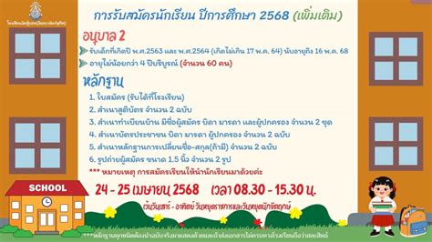 โรงเรียนวัดคู้บอน วัฒนานันท์อุทิศ 📣ประกาศรายชื่อนักเรียนผู้มีสิทธิ์เข้าเรียน📌ห้องเรียนสอง