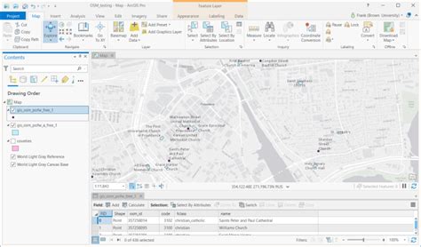 Openstreetmap Data With Arcgis Pro And Qgis At These Coordinates