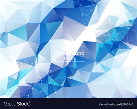 Abstract Polygonal Space Low Poly Dark Background Vector Image