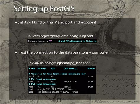 Postgis Setup Ppt