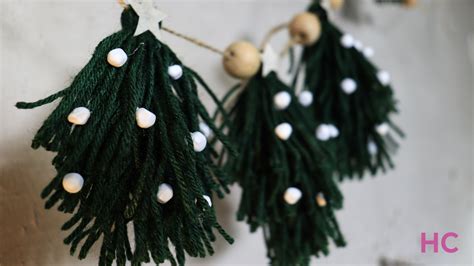 Christmas Tree Tassel Garland Tutorial For Last Minute Decorations