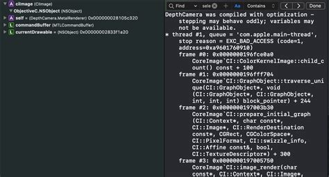 Swift Why Is Coreimage `cicontextrender` Executing This Excbad