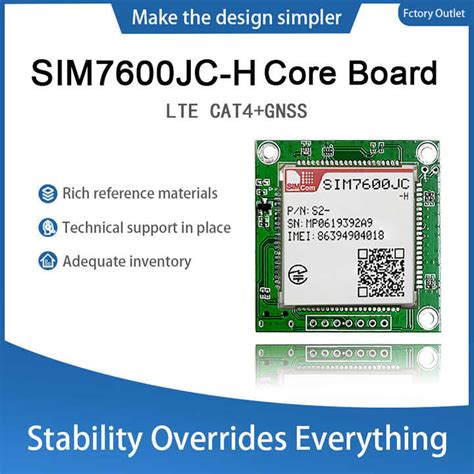 SIMCom SIM7600JC H Cat 4 LTE Wireless Communication Module 4G Development Core Board Kit