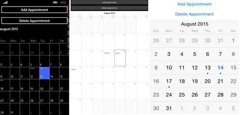Set Your Appointments With Calendar For Xamarinforms