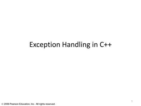 Exception Handling Ppt