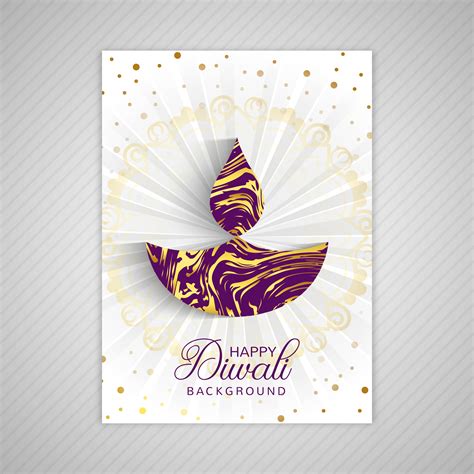 Poster With A Diya For Diwali Colorful Flyer Template Design 257983