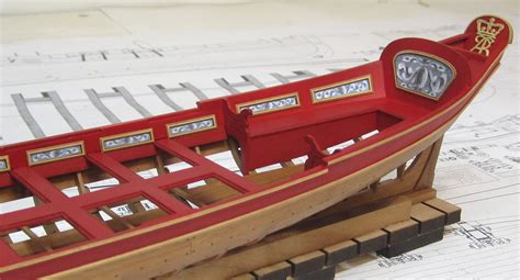 Queen Anne Style Royal Barge Kit 1705 Laser Cut Plank On Frame Kit