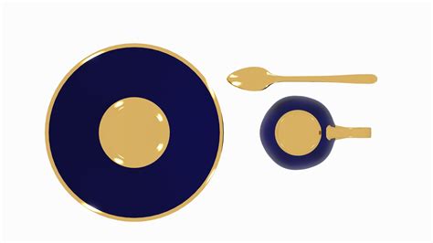 컵과 접시 블루 3d 모델 49 Unknown 3ds Dwg Dxf Max Obj Free3d