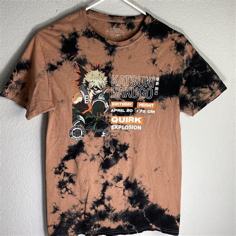 My Hero Academia Katsuki Bakugo Tie Dye Tshirt Size S Gem