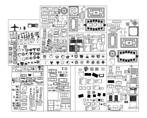 Dwg Autocad 2d Simple Blocks For Interior Designers Architectures Bathroom Kitchen Office Spots