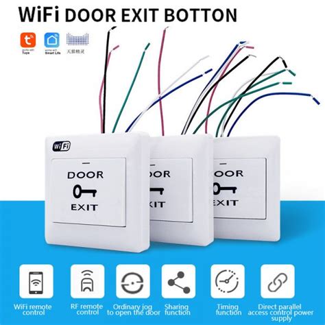 WIFI Smart Door Gate Access Control Switch Push Button Tuya Smart Life App JJ Smart Living