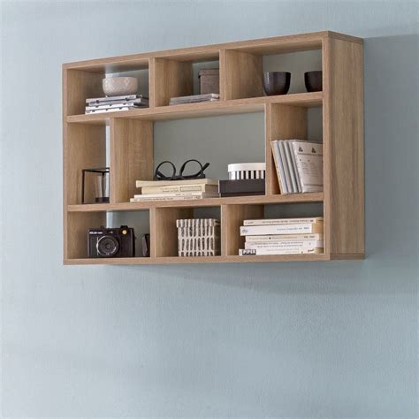 Wohnling Wandregal Wl5809 Sonoma Eiche 75x51x16 Cm Holz Hängeregal