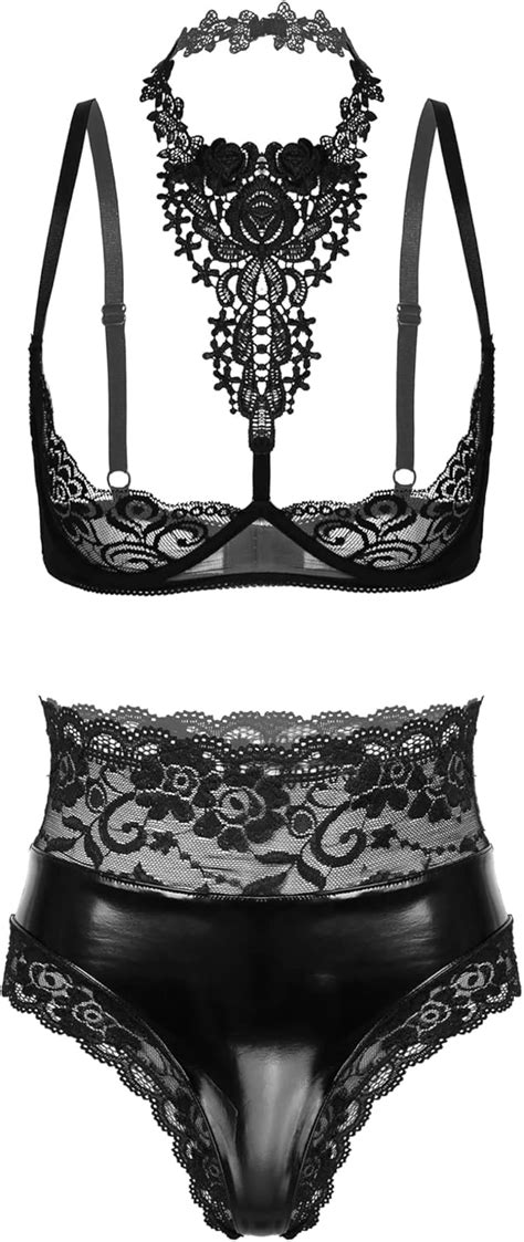 Yuumin Damen Unterbrust Bh Hebe Offene Brüste Cups Nippelfrei Sexy