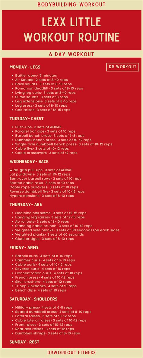Lexx Littles Workout Routine And Diet Plan Dr Workout