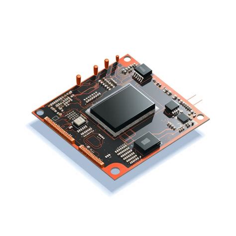 Premium Photo Black And Orange Chip Module Detailed Webcam Style With