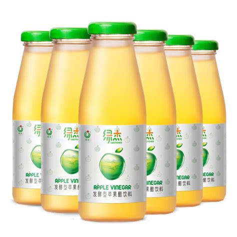 绿杰 苹果醋饮料260ml 15瓶 无蔗糖佐餐饮品果汁玻璃瓶装 整箱 商品详情 菜管家