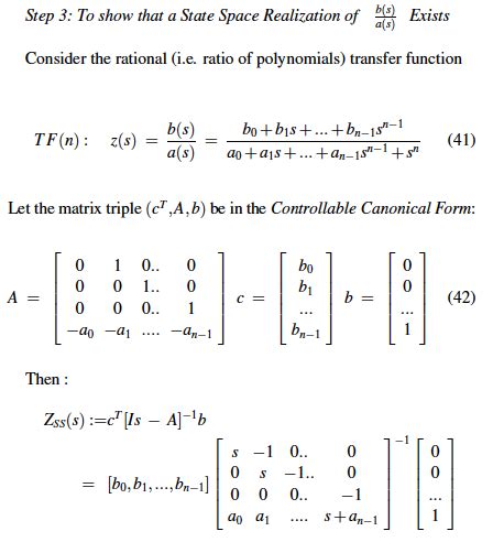 Question 2 The State Space Realization Ccn On