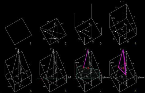 Best Descriptive Geometry Images On Pinterest Geometry Perspective Drawing And Technical