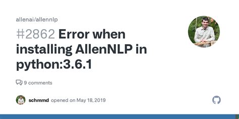 Error When Installing Allennlp In Python361 · Issue 2862 · Allenai