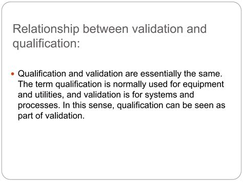 Validation Scope Of Validation Urs Who Guidelines For Validation Pptx