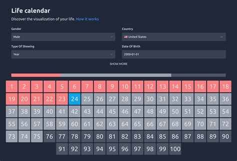 Life Calendar Rnextjs