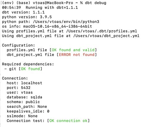 CT Bug Dbt Debug Looks In Wrong Place For Dbt Project Yml Issue Dbt Labs
