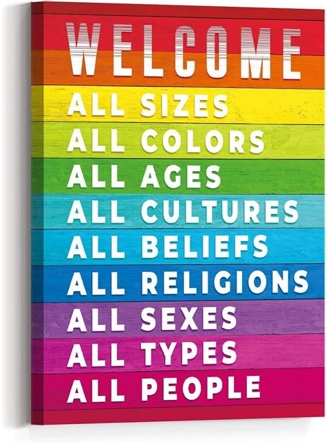 Axxposters All Are Welcome Classroom Decordiversity Poster For
