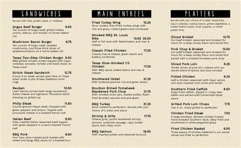 Bright Barbecue Takeout Menu Template By Musthavemenus