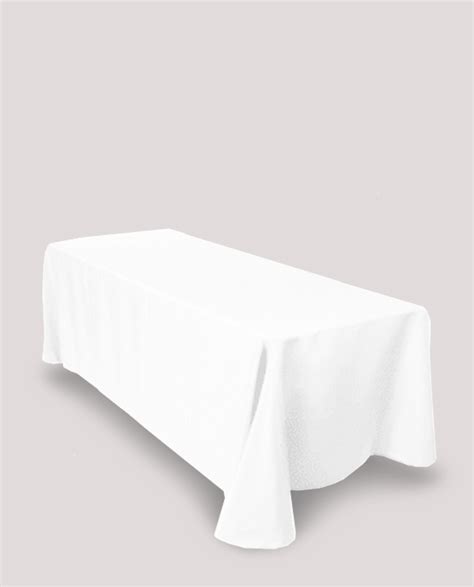 8 Ft Rectangular White Tablecloth Rentalry
