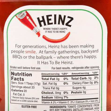 Heinz Ketchup 20 Oz Upside Down Squeeze Bottle