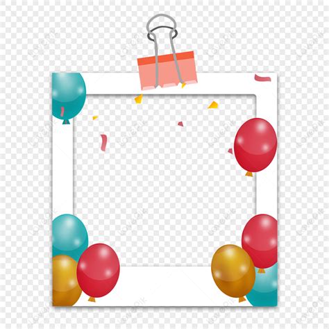축하 할 생일 일러스트 풍선 폴라로이드생신기념하다 Png 일러스트 무료 다운로드 Lovepik