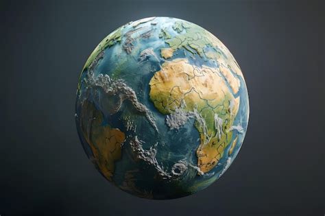 Dark Textured Globe Rendering Images Free Download On Freepik
