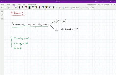 SOLVED Find Parametric Equations For The Lines The Line Through Perpendicular To The