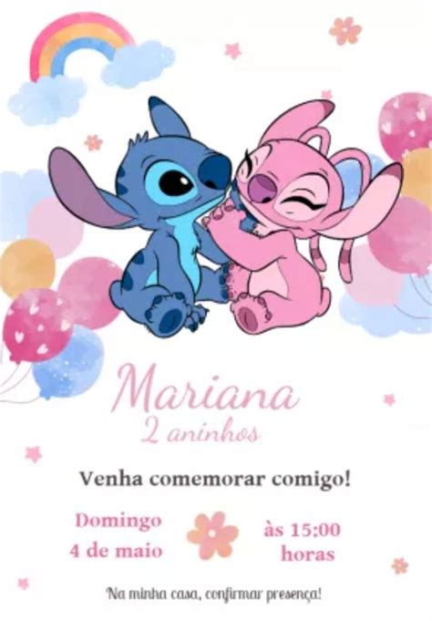 15 Invitaciones De Stitch Lilo Y Stitch Gratis Free Para Editar