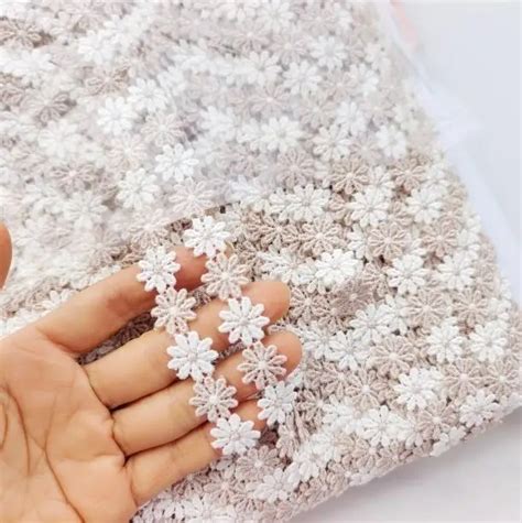 Metros Bordados Margarida Flores Motivo Guipure Sol Vel Em Gua Rendas Guarni Es Diy Sacos
