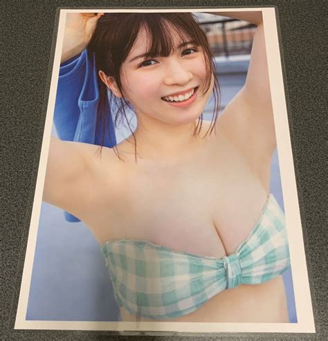 Yahooオークション 【ラミネート加工】akb48 永野芹佳 初水着グラビ
