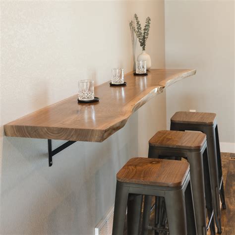 The Live Edge Walnut Floating Bar Table Artofit