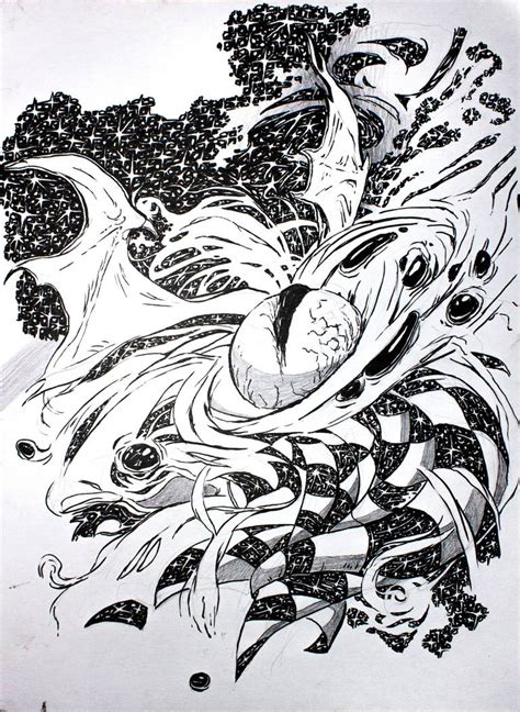 Trippy Things To Draw Black And White