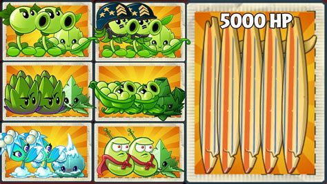 Random Team Plants And Mint Vs Surfboard 5000 Hp Pvz 2 Challenge