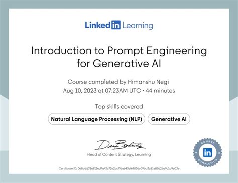 Himanshu Negi On Linkedin Certificate Of Completion