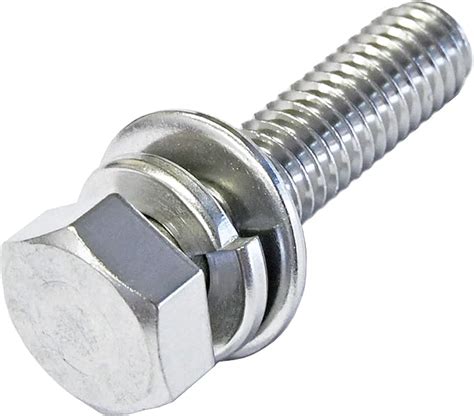 Jp オノカツ ステンレス 座金組込み六角ボルト M8x25 10本入【 Assy Type P3】【六角セムス