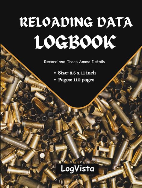 Reloading Data Logbook Detailed Ammo Reloading Data Log Book Perfect