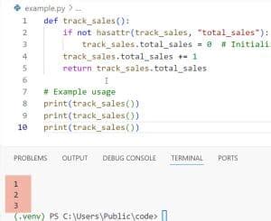 How To Use Static Variables In Python Functions