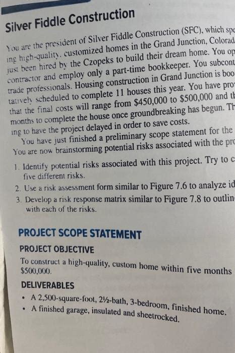 Solved Project Scope Statement Project Objective To Design