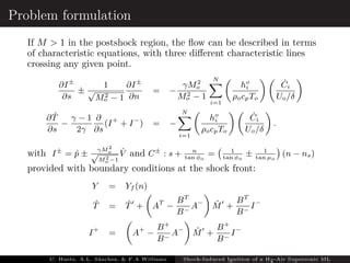 Shock Induced Ignition Of A Hydrogen Air Supersonic Mixing Layer PPT