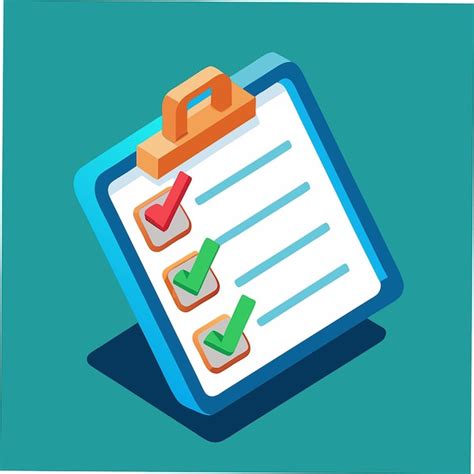 체크 마크 아이콘 승인 개념 문서 파일 클립보드 체크리스트 3d 현실적인 터 일러스트 프리미엄 Ai 생성 이미지