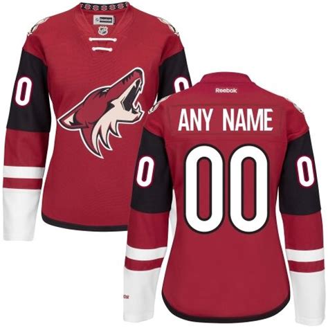 Nhl Arizona Coyotes Reebok Womens Premier Home Custom Jersey Maroon