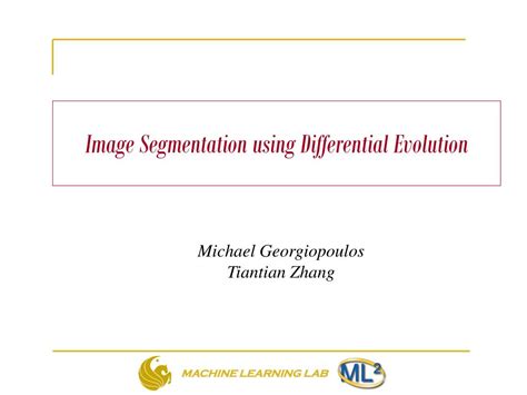 Ppt Image Segmentation Using Differential Evolution Powerpoint