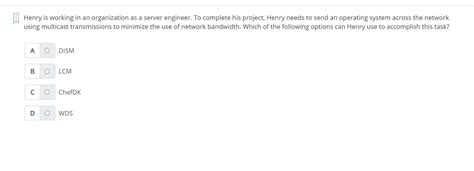 Solved Using Multicast Transmissions To Minimize The Use Of